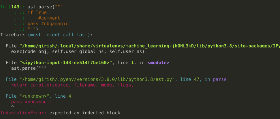 indented magics don't work if they're meant to be indented · Issue #249 · nbQA-dev/nbQA · GitHub