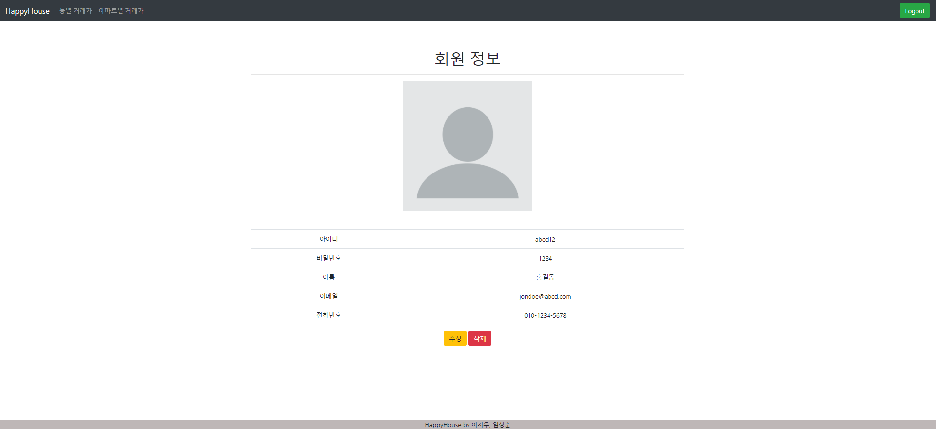 GitHub - ljiwoo59/HappyHouse_FrontEnd: HappyHouse Website