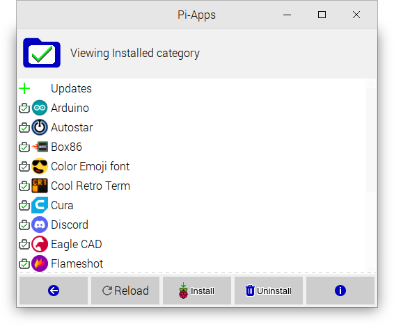 Add an optional reload button · Issue #1170 · Botspot/pi-apps · GitHub