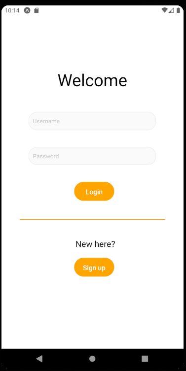 GitHub - NitinR99/React-Native-login-signup: A login/signup page made ...