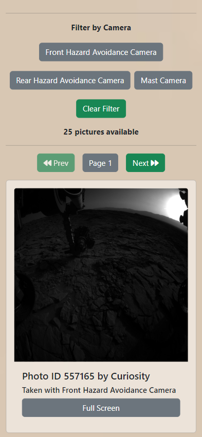 GitHub - federicocapucci/mars-rover-pics: Mars Rovers Picture Search