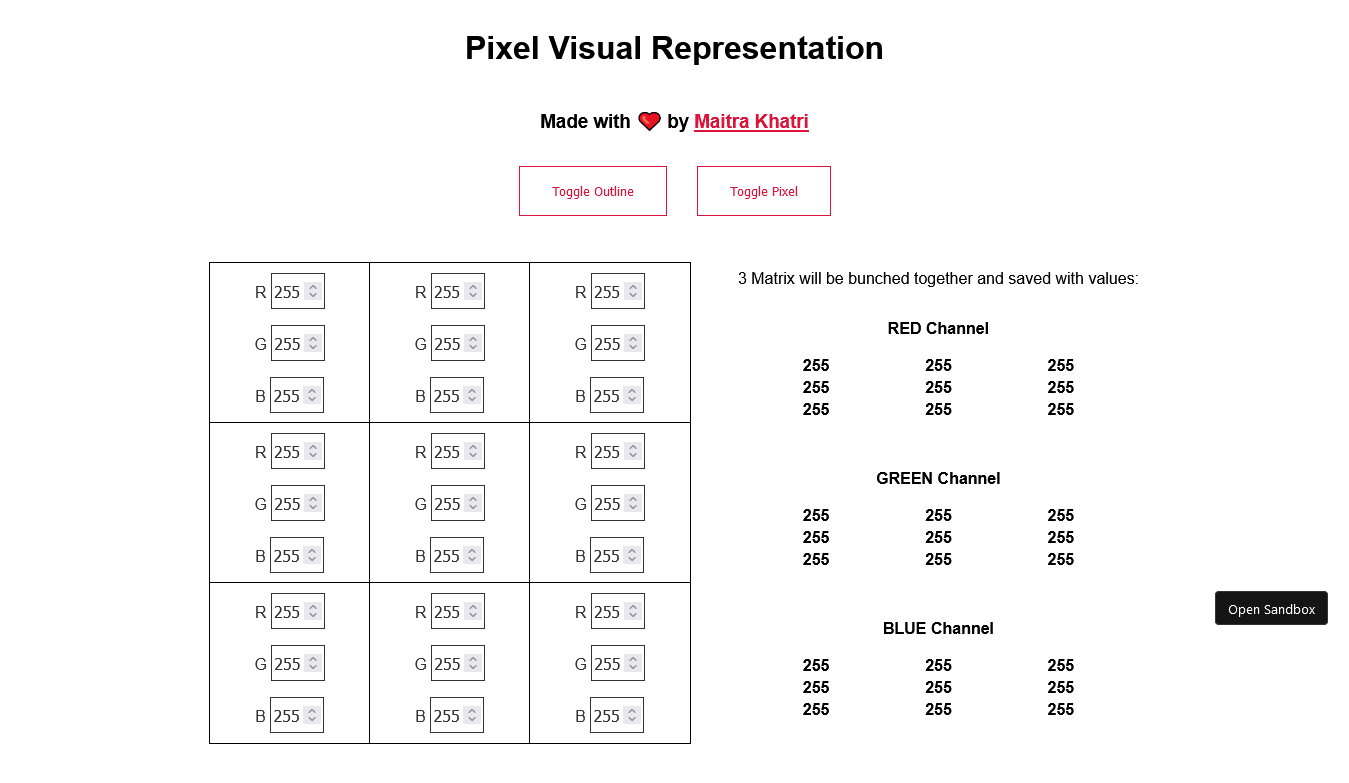 pixel-visualizer - Codesandbox