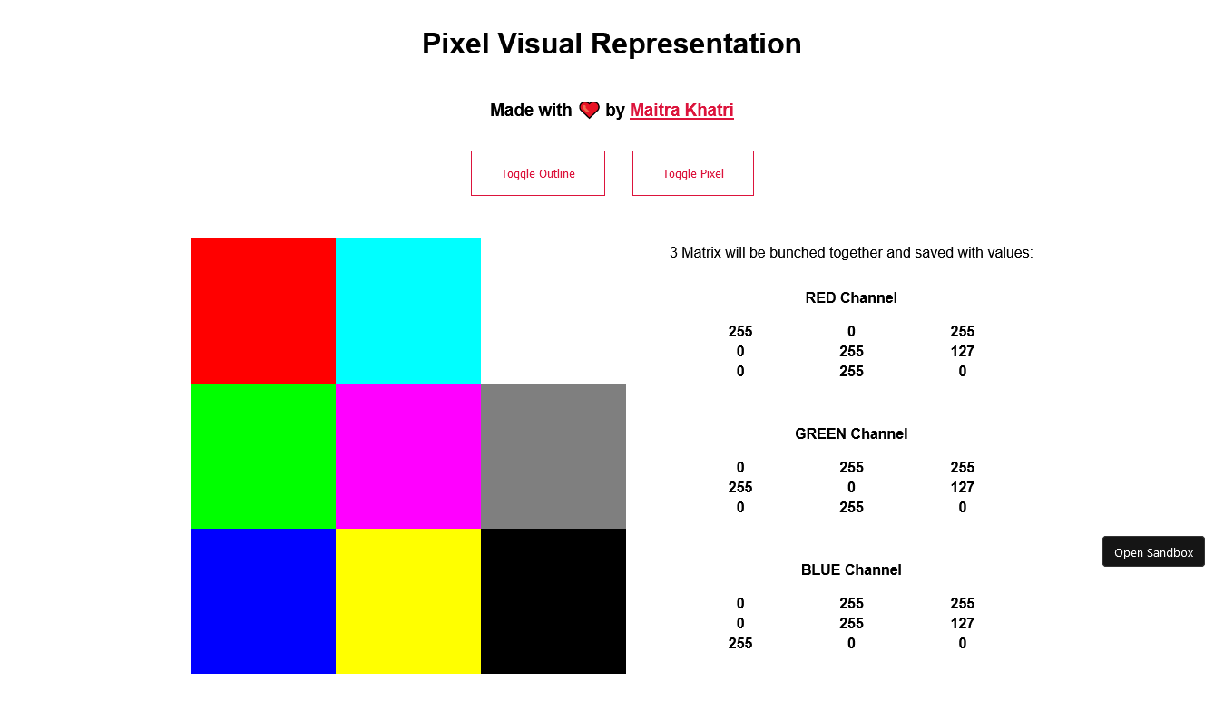 pixel-visualizer - Codesandbox
