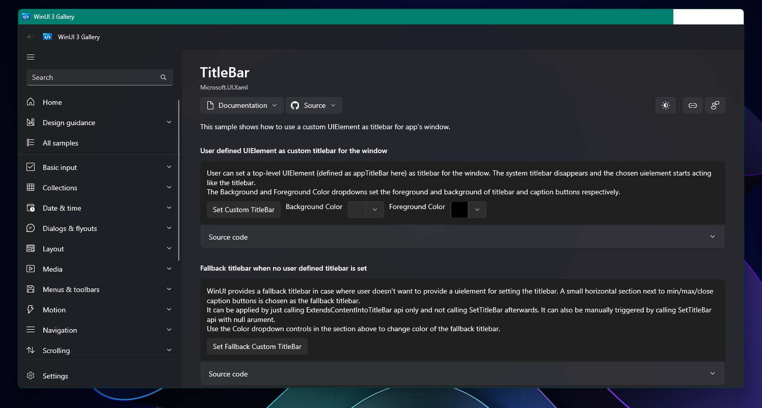 Title Bar custom background & foreground colors not properly working · Issue #1355 · microsoft ...