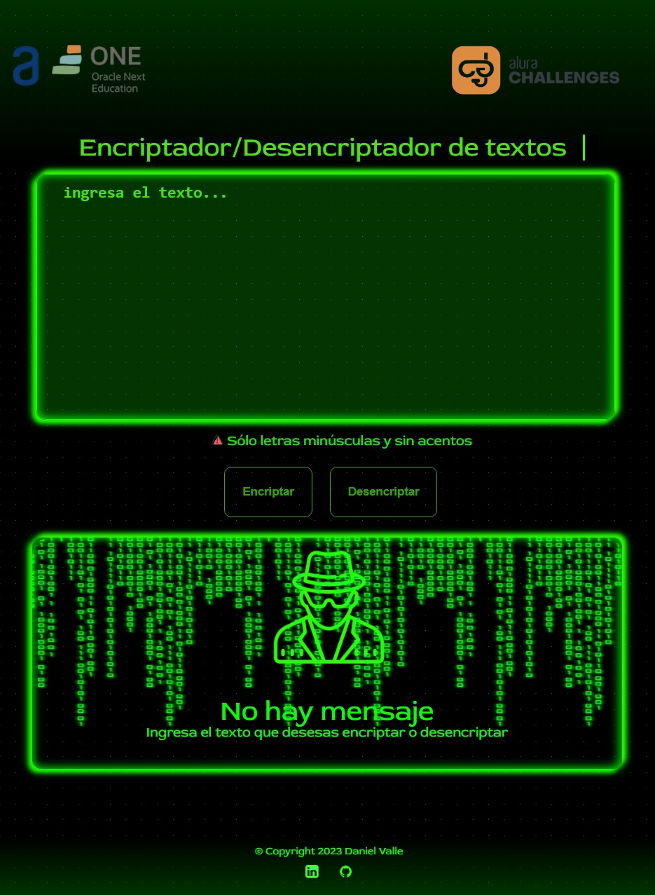GitHub - dannoo/Encriptador_AluraChallenge: Challenge ONE Beginner in programming: Building a ...
