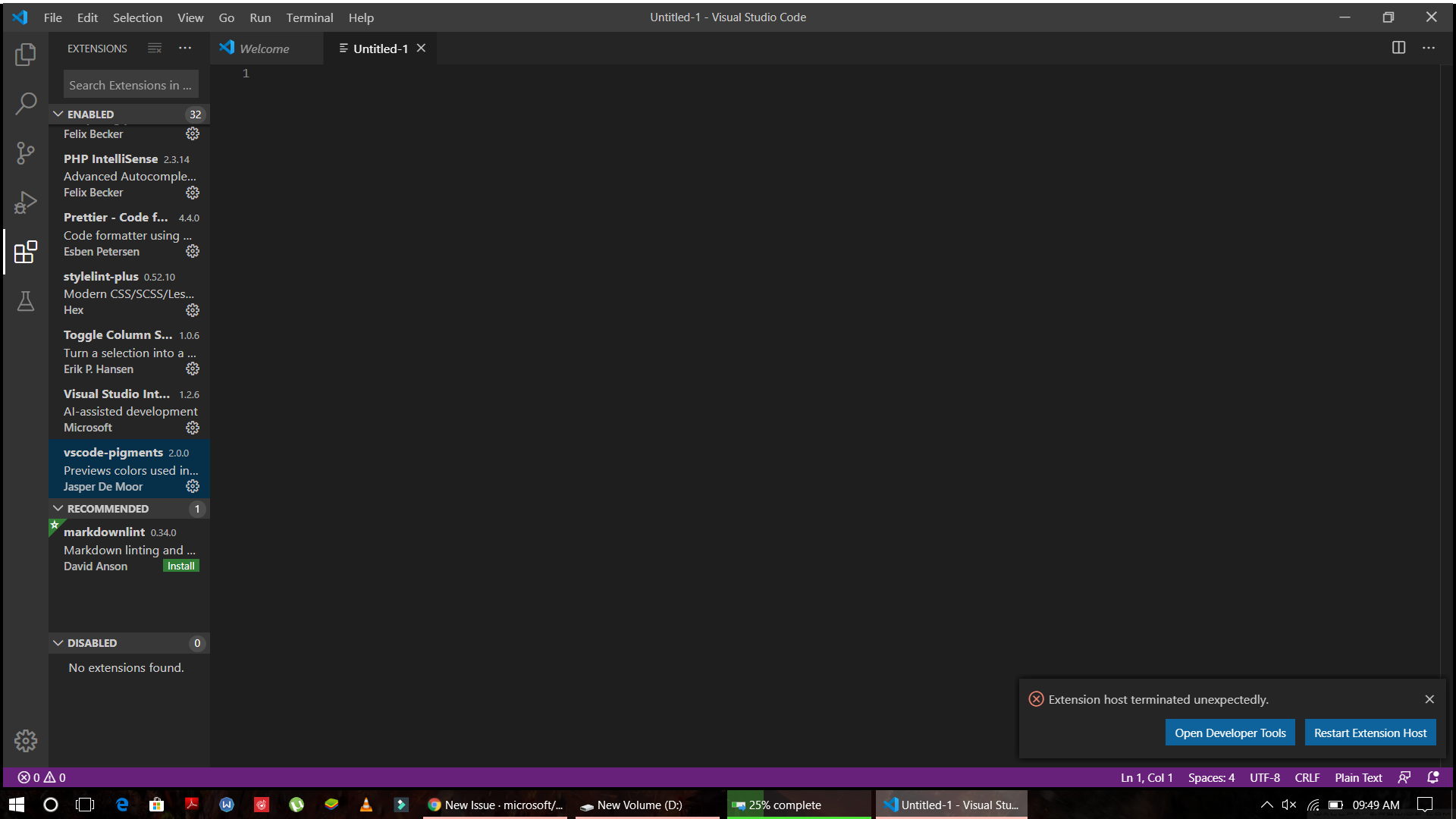 regarding malfunction of extensions · Issue #95401 · microsoft/vscode ...