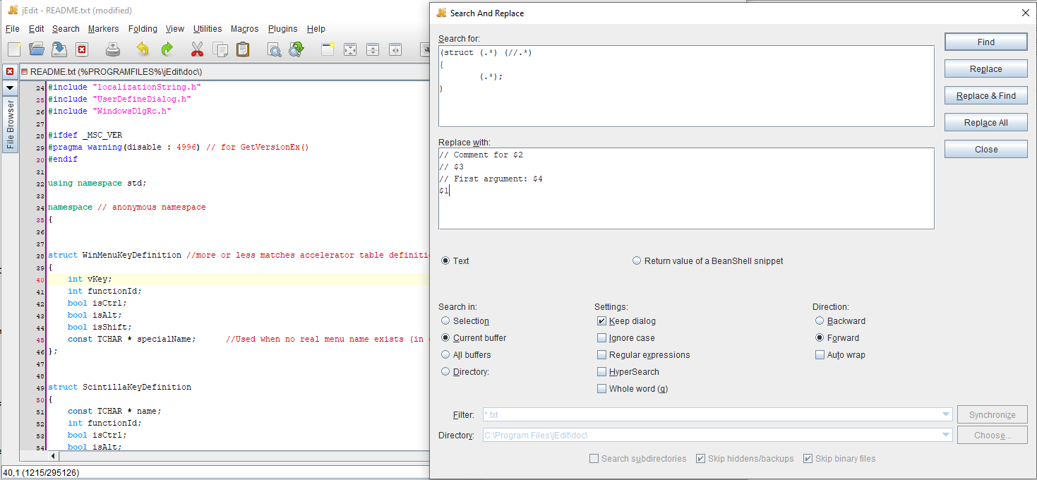 [Feature request] Multiline editor for Find & replace · Issue #12834 · notepad-plus-plus/notepad ...