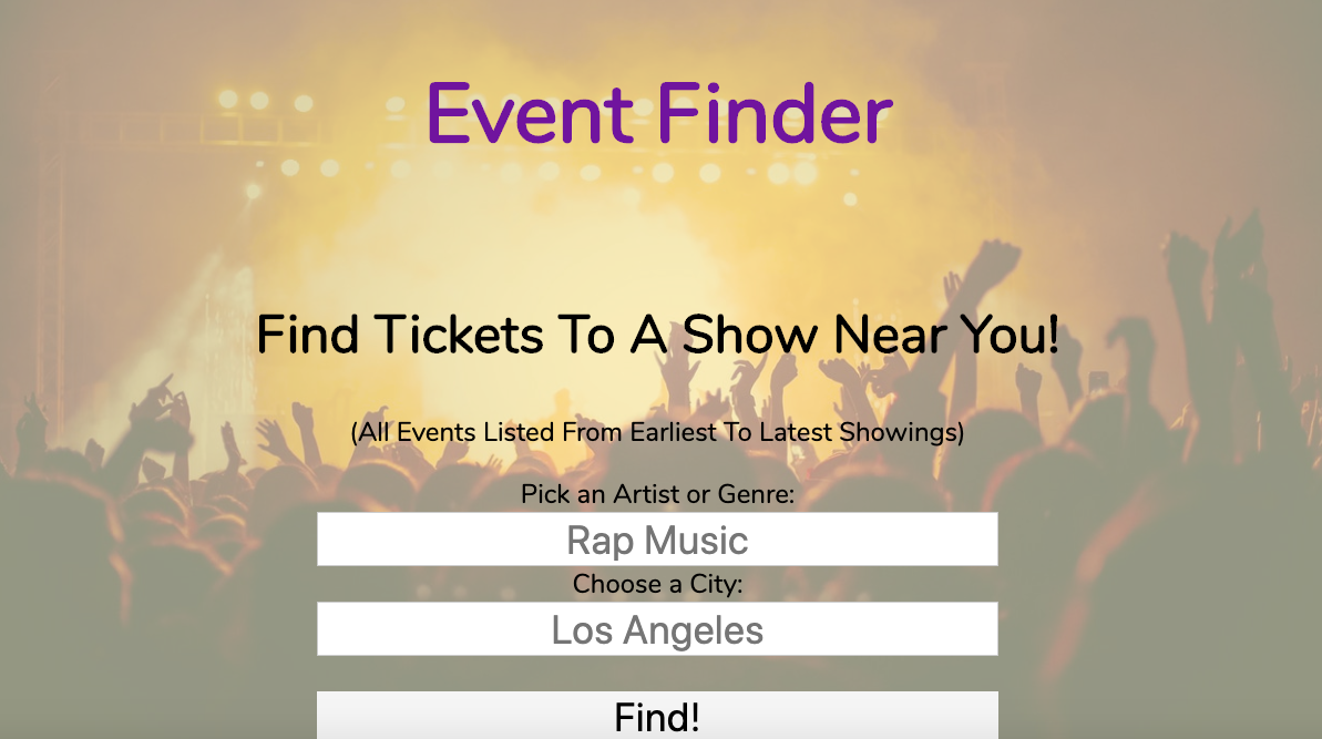 GitHub - B-Starr7/event-finder