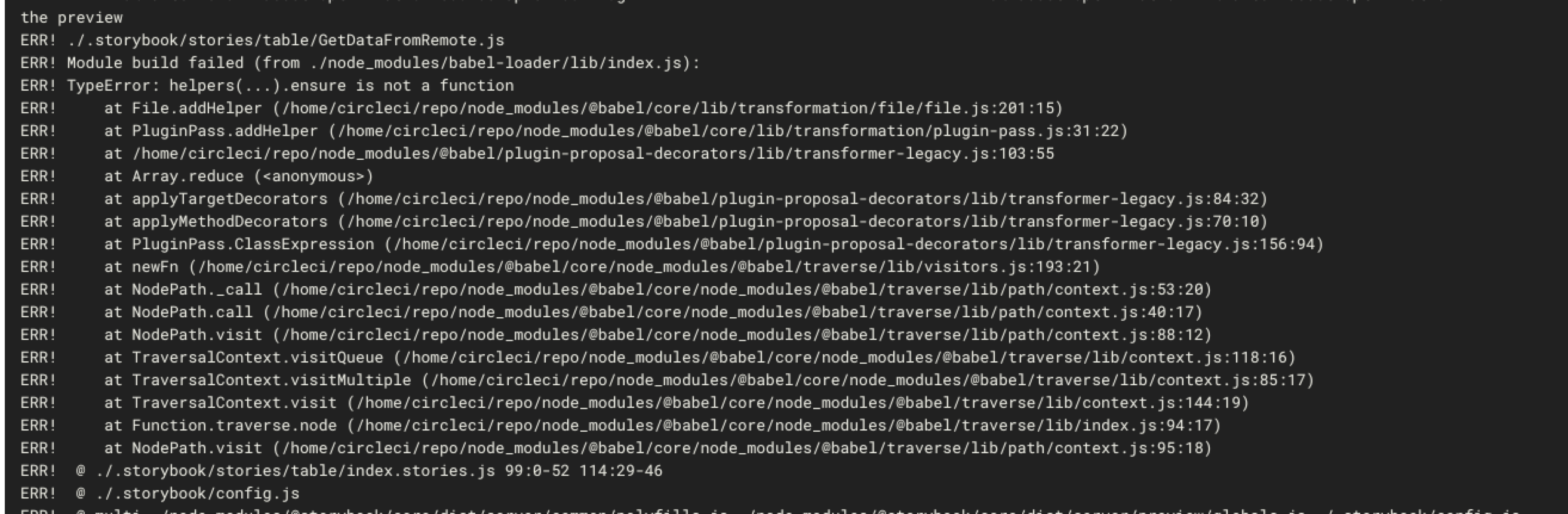 @babel/core v7.5.5 throw TypeError: helpers(...).ensure is not a function · Issue #10266 · babel ...