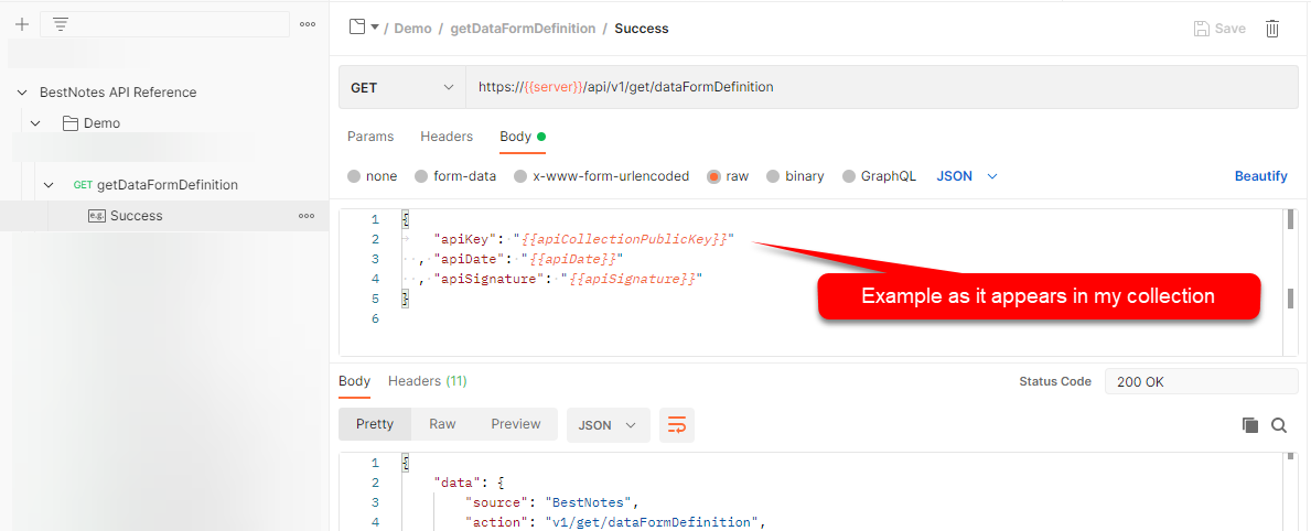 Request body of examples lost during import · Issue #10900 · postmanlabs/postman-app-support ...