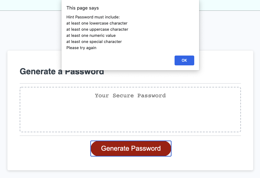 Github Reggiemace Password Generator Week 3 Homework Assignment That