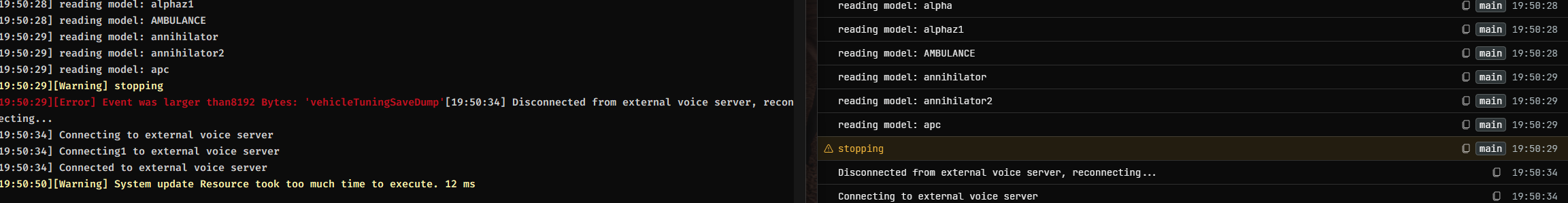 "Event was larger than" error log is bugged · Issue #2109 · altmp/altv-issues · GitHub