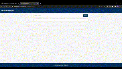 GitHub - divyagupta167/Dictionary-App: The Dictionary App is a web application that allows users ...