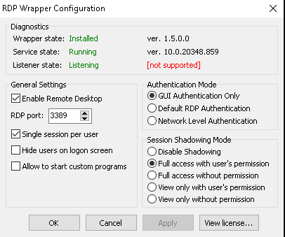 10.0.20348.859 [Not supported] · Issue #1974 · stascorp/rdpwrap · GitHub