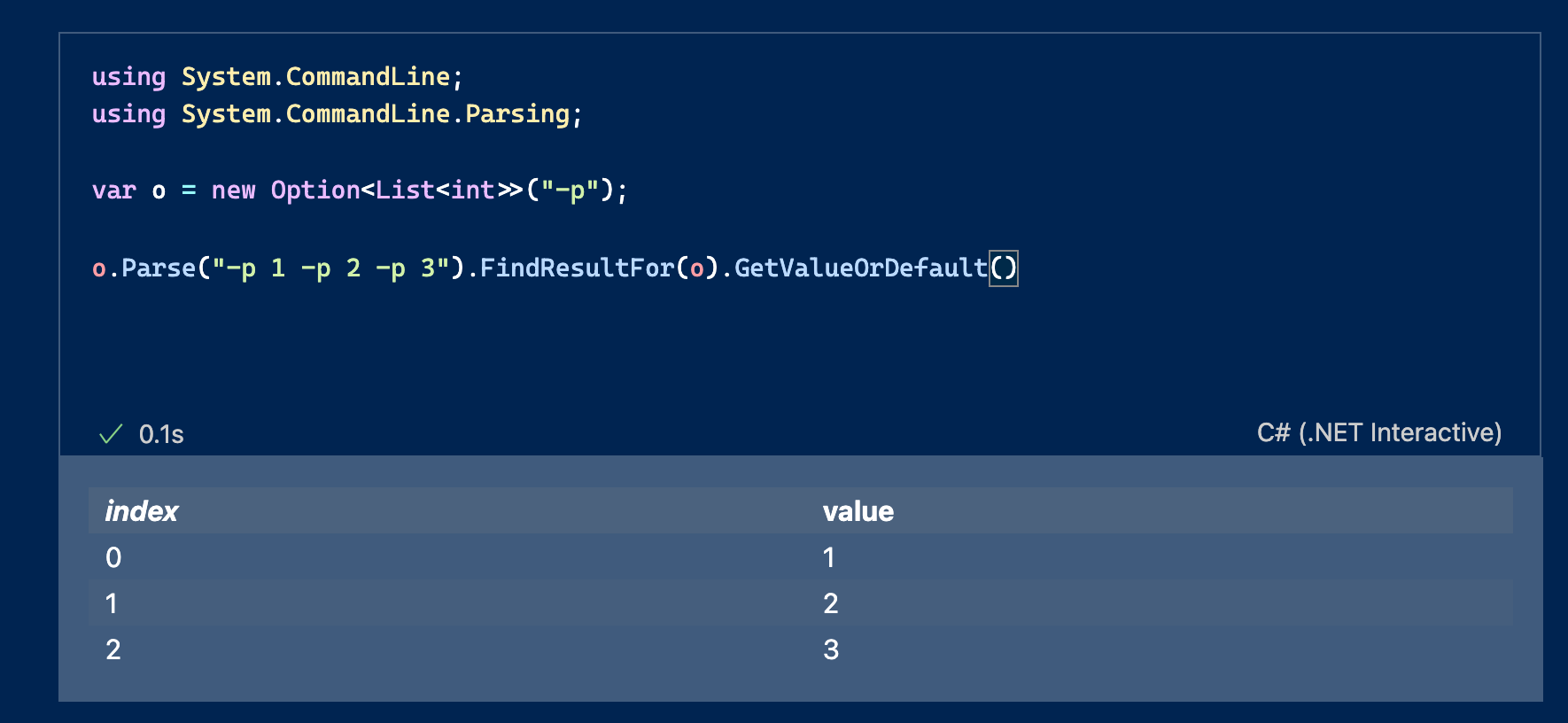 Question: Is possible to get a list of integers as Option ? · Issue #1144 · dotnet/command-line ...