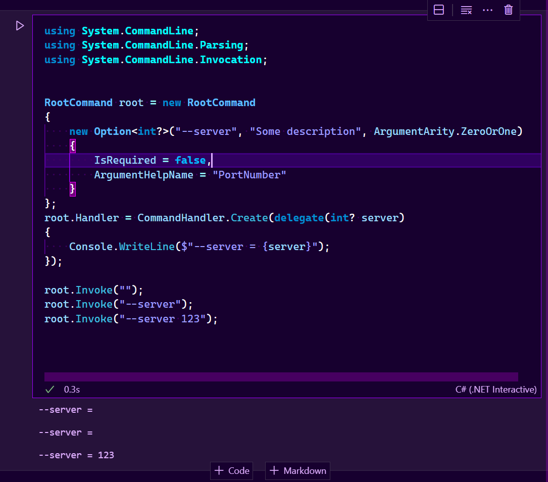Support For Options With Optional Arguments · Issue 1294 · Dotnetcommand Line Api · Github