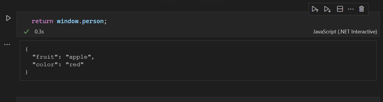 javscript not showing results if object · Issue #1950 · dotnet/interactive · GitHub