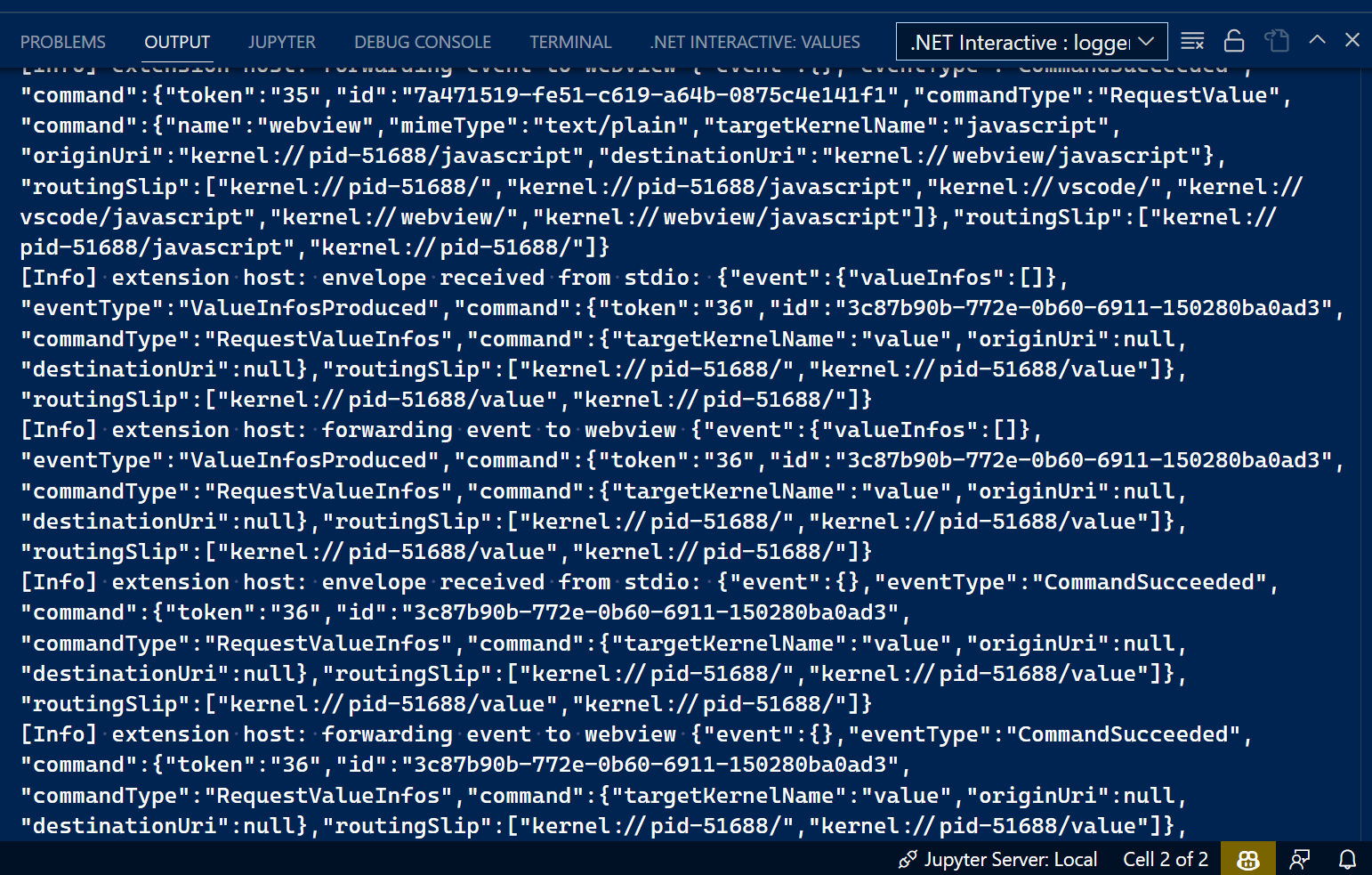 Extension Completely Stopped Running Notebooks · Issue #2236 · dotnet/interactive · GitHub
