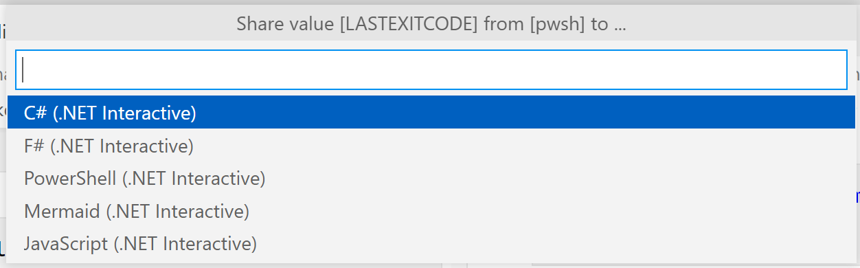 Mermaid should not be included in the share to quick-pick · Issue #2293 · dotnet/interactive ...