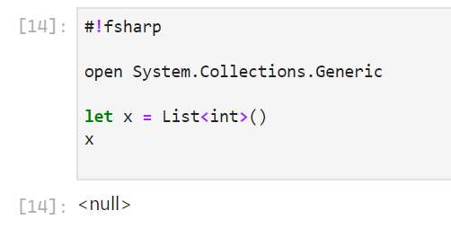 Empty list is displayed as null · Issue #456 · dotnet/interactive · GitHub