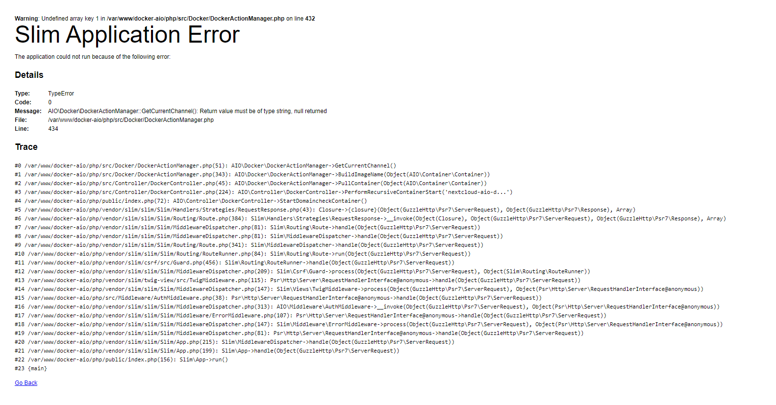 Slim Application Error Next All in one Discussion 784 GitHub