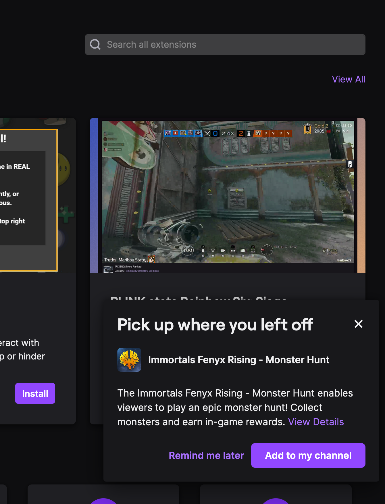 Immortals Fenyx Rising Twitch Extension won't install. · Issue #294 · twitchdev/issues · GitHub