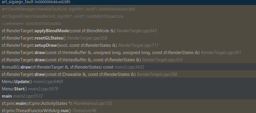 SFML crash on Galaxy S22 · Issue #2462 · SFML/SFML · GitHub