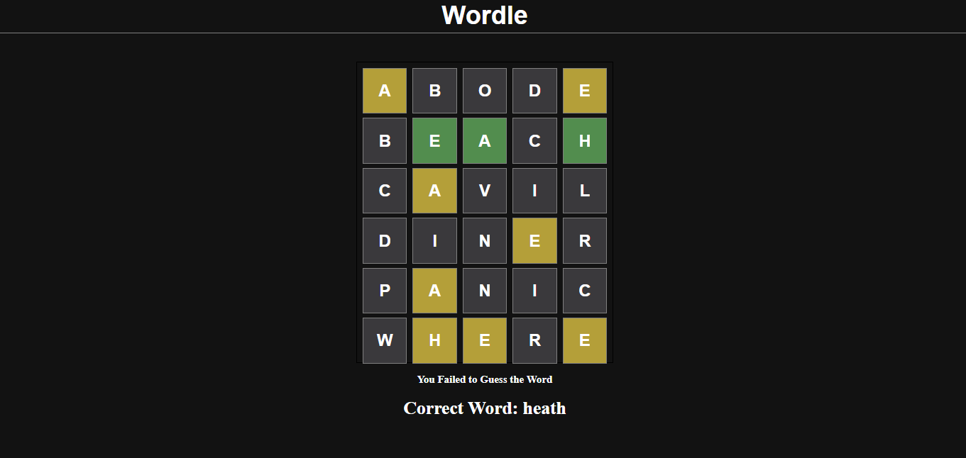 GitHub - barisx/Wordle-Clone: My Wordle Game Clone