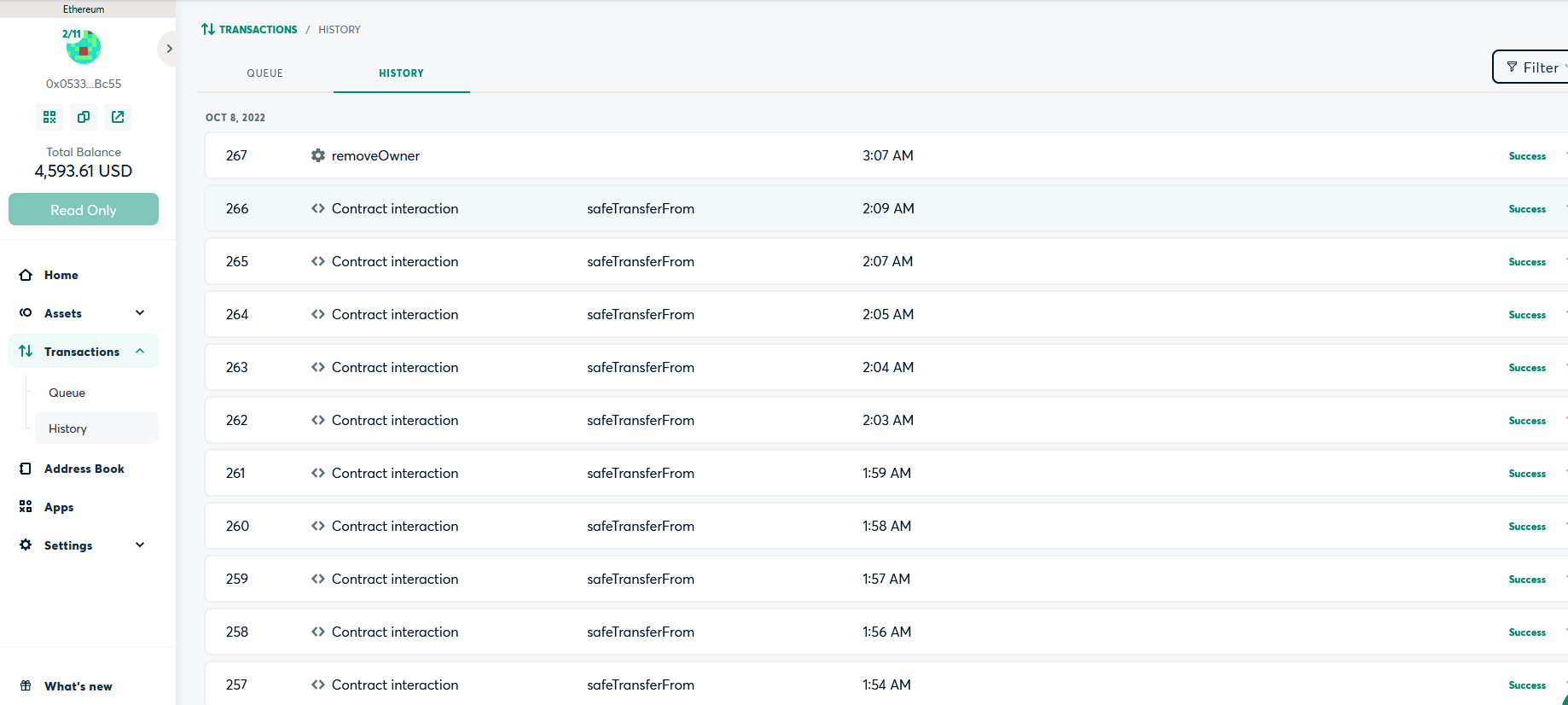 Transactions in Queue/History displays as a contract interaction instead of a normal Send ...