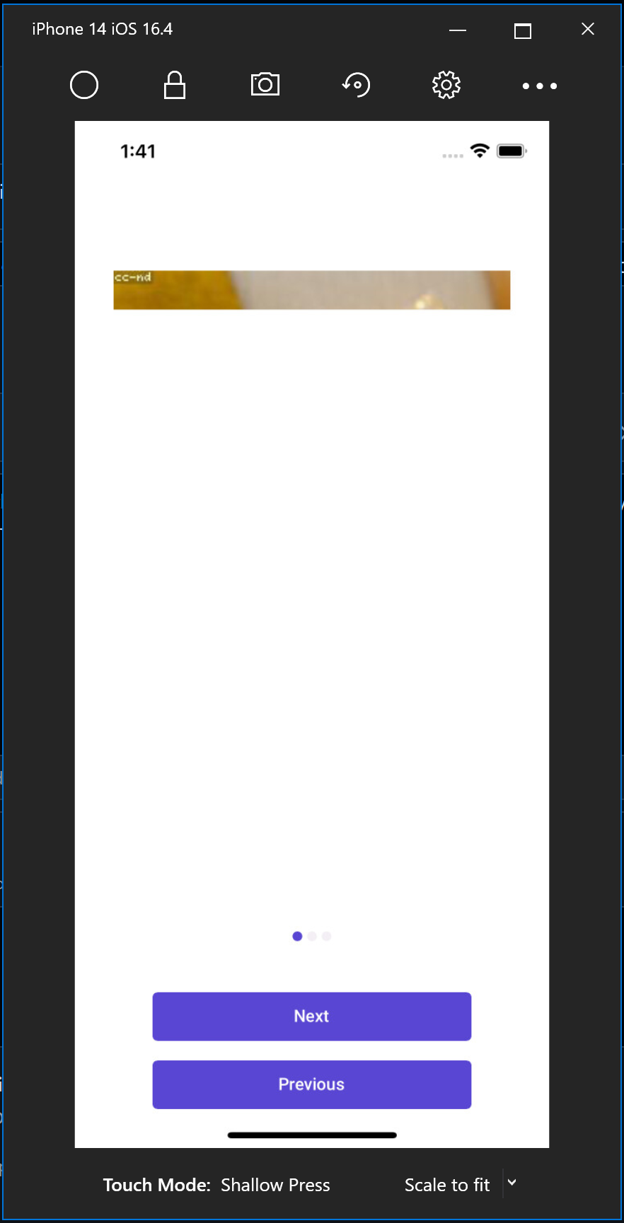 [iOS] If a FlipView does not have a Height or MinHeight defined, its height is too small to ...