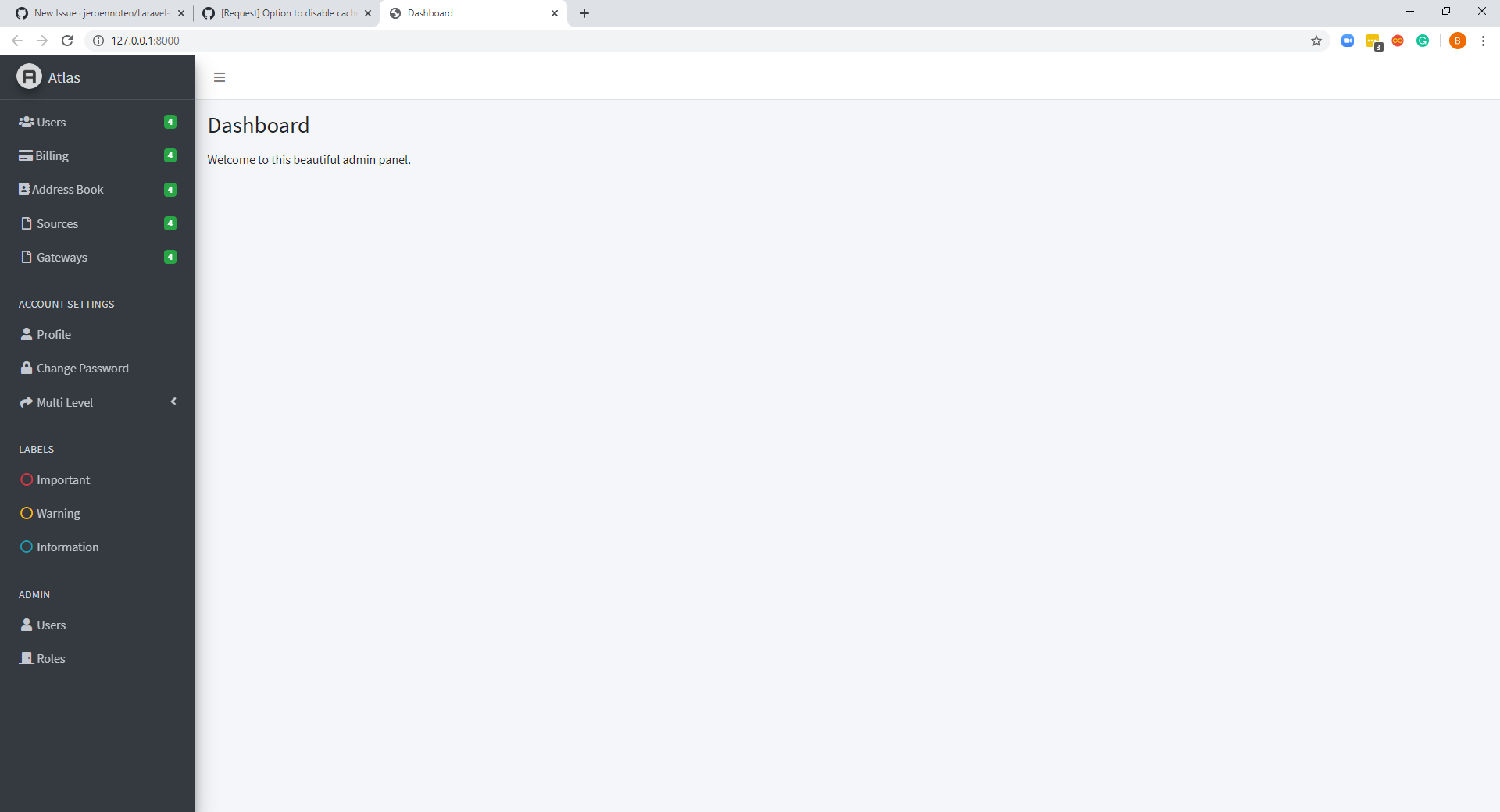 adminlte.php inside config file not updating · Issue #601 · jeroennoten/Laravel-AdminLTE · GitHub
