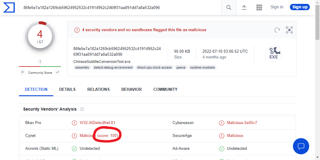 报毒 · Issue #20 · xiaoxinpro/ChineseSubtitleConversionTool · GitHub
