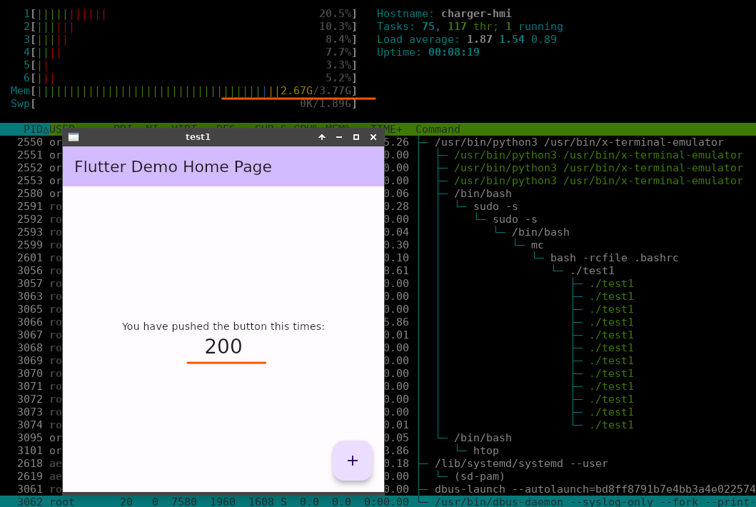 Under linux arm64 flutter application not free shared memory, even after exit. After some time ...