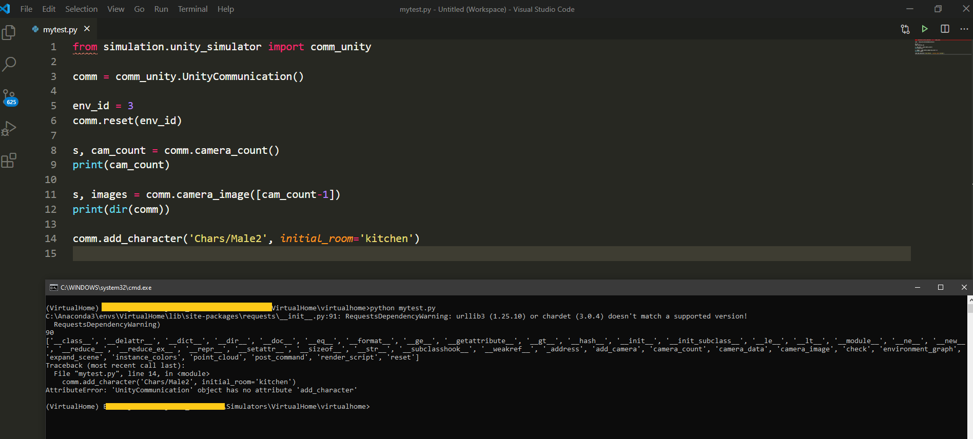 Error While Adding Character · Issue 15 · Xavierpuigfvirtualhome · Github