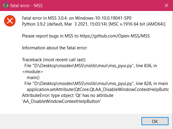 Attribute Error in Qt while running mss_pyui.py in Windows · Issue #985 ...