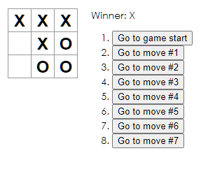 GitHub - sharmaine1028/Tic-Tac-Toe: Simple React application following React Tutorial website ...