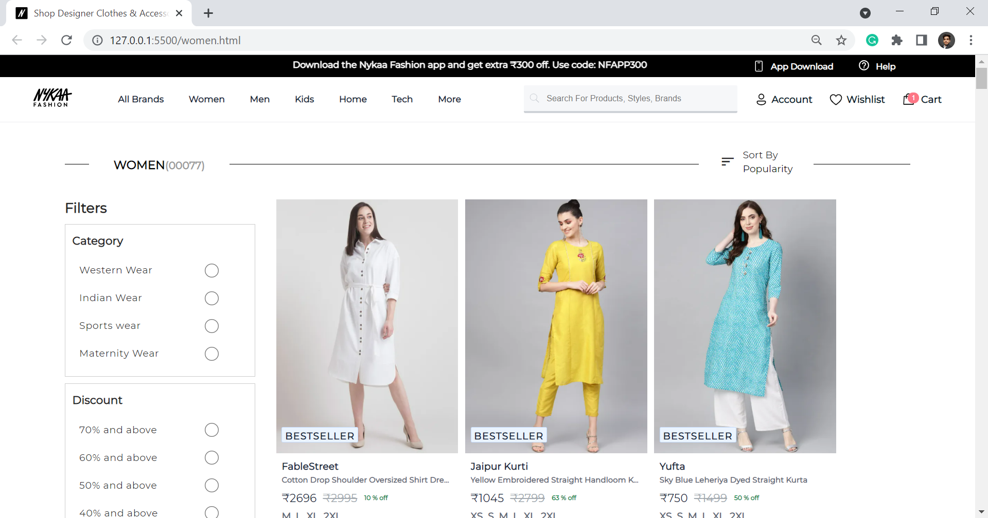 GitHub - nitesh172/NykaaFashion_Clone: It is an e-commerce website that ...