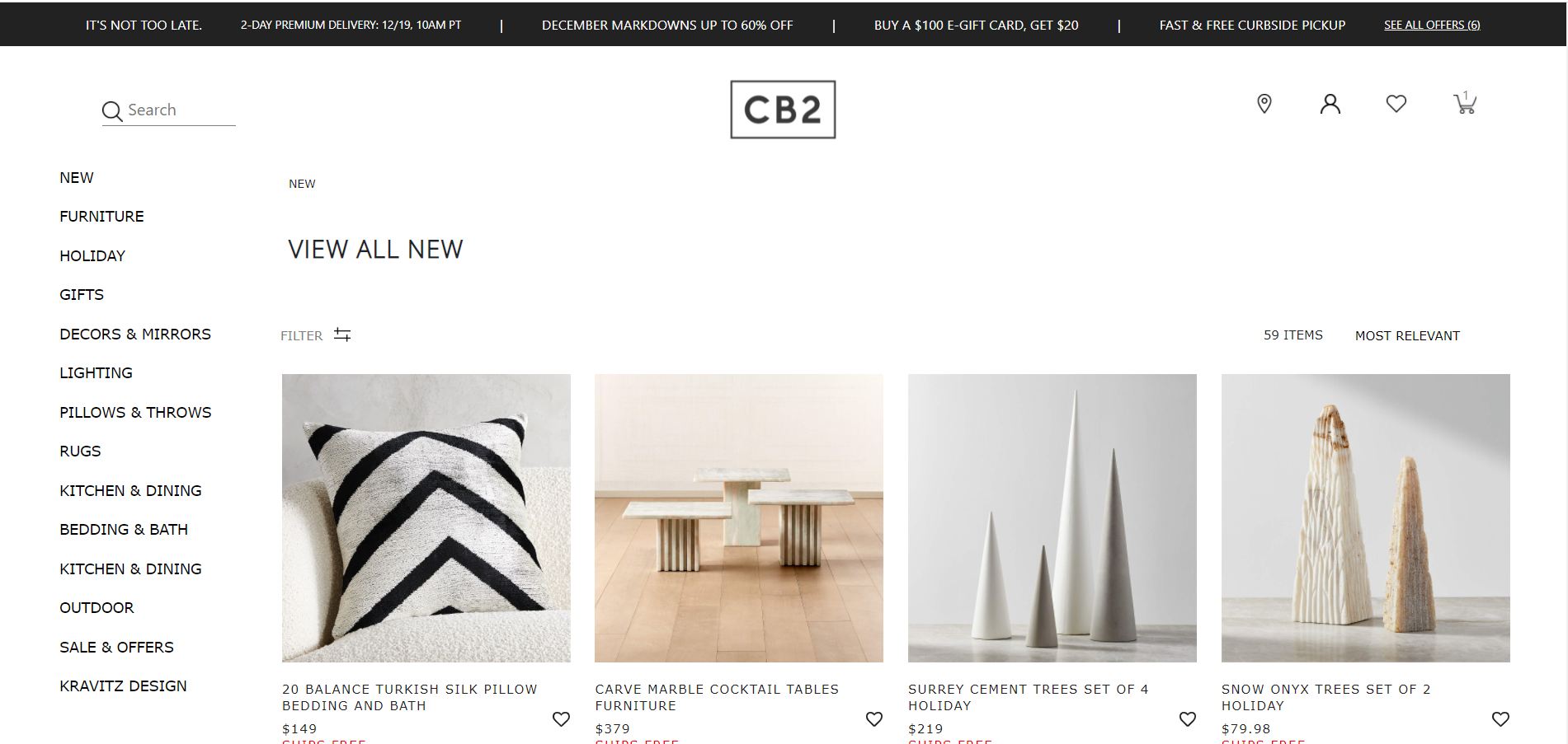 GitHub - Nandakishorpalei/cb2-clone: It is an e-commerce website that sells furniture. A front ...