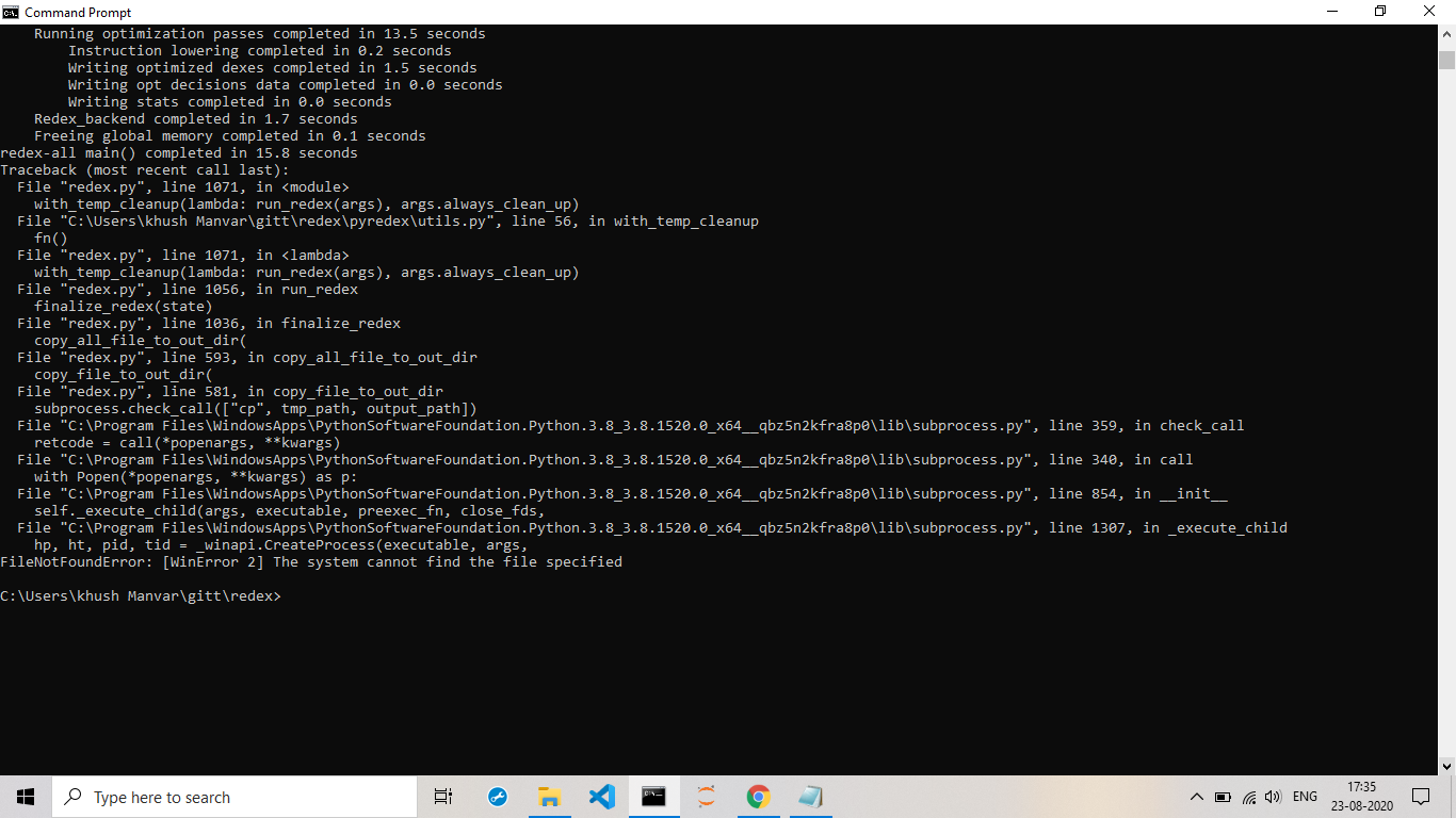 Filenotfounderror · Issue 533 · Facebook Redex · Github