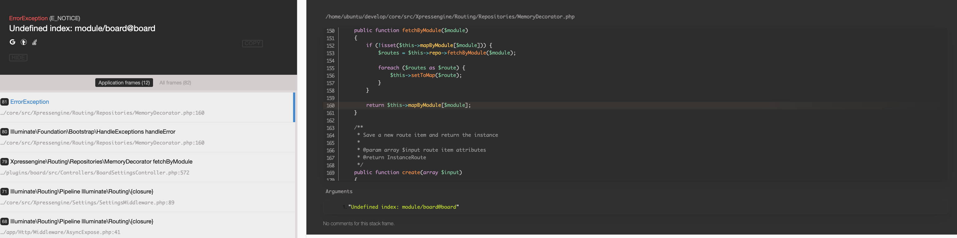 사이트 내에 게시판 모듈이 없는 경우 관리자 > 콘텐츠 > 게시판 > 게시물 관리 페이지 접근 시 오류가 발생합니다. · Issue #1404 · xpressengine ...
