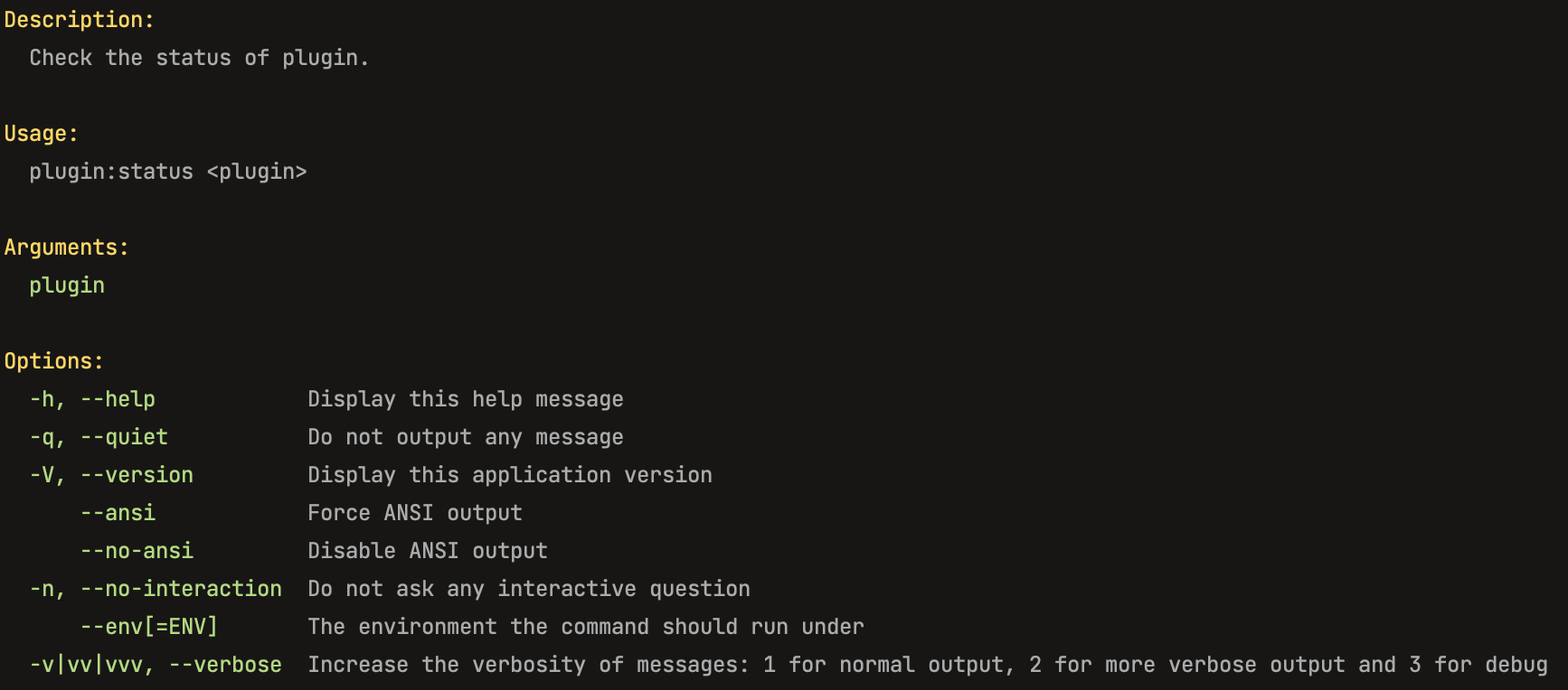 사이트 내 설치된 플러그인의 상태를 체크할 수 있는 php artisan plugin:status 커멘드 추가 · Issue #1416 · xpressengine ...
