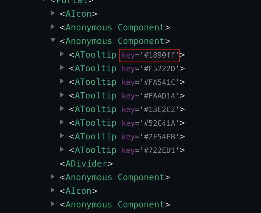 src/config/defaultSettings.js的primaryColor设为'#1890FF'设置抽屉不会勾选 · Issue #1270 · vueComponent/ant ...