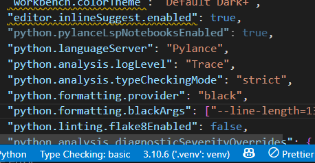 Type checking mode shown on status bar is incorrect · Issue #3527 ...