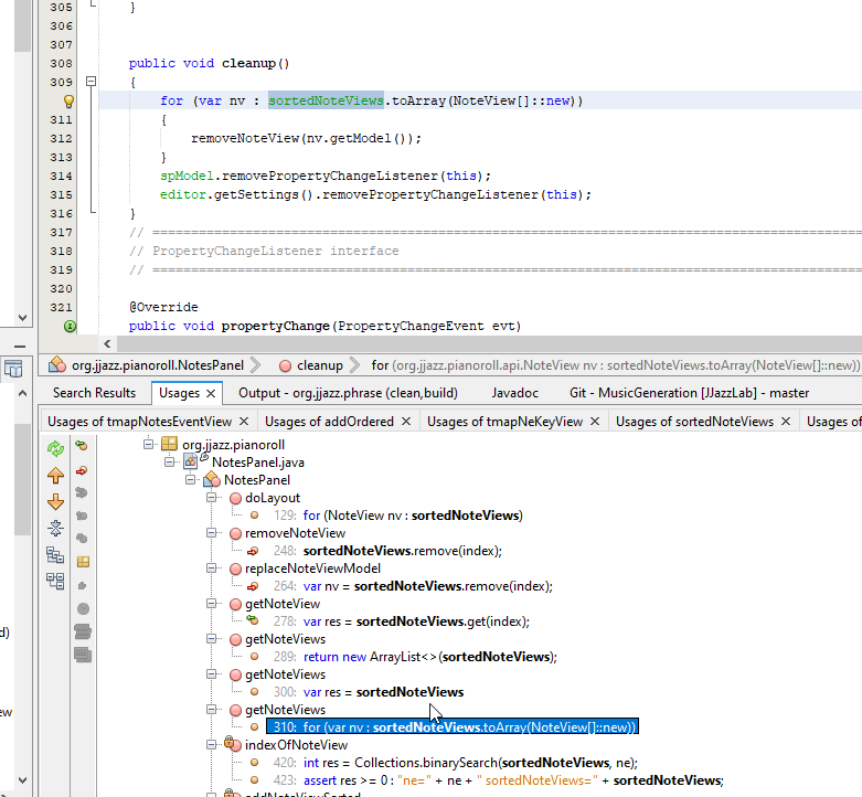 Find usages results window shows the wrong method name · Issue #5129 · apache/netbeans · GitHub