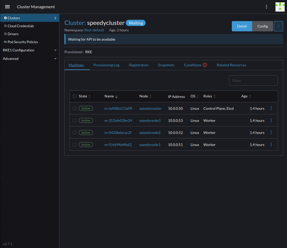 [BUG] Waiting for API (the server could not find the requested resource (get clusterrepos.meta ...