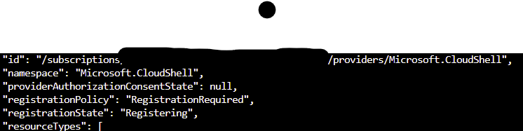 Resource Provider Stuck on "Registering" - Microsoft.Cloudshell · Issue #27265 · Azure/azure-cli ...