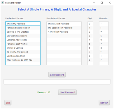 GitHub - BrianDeanO/Password-Creator-Game: This is a GUI application ...
