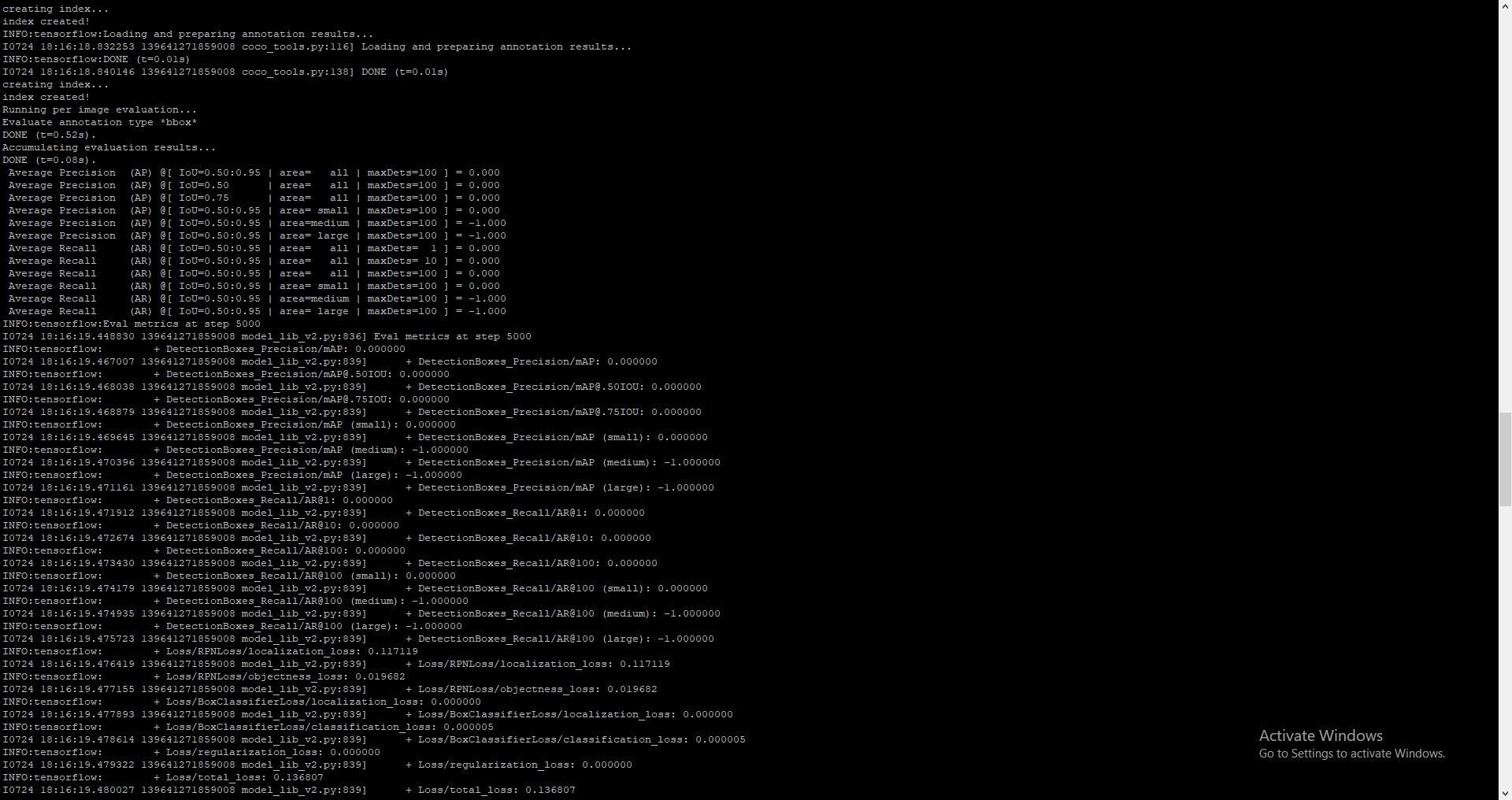 Object detection obtain a mAP value so low · Issue #8917 · tensorflow ...