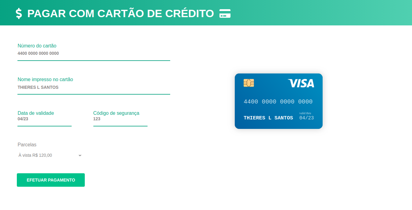 GitHub - ThieresLima/credit-card-payment-UI-ReactJS: credit card payment UI