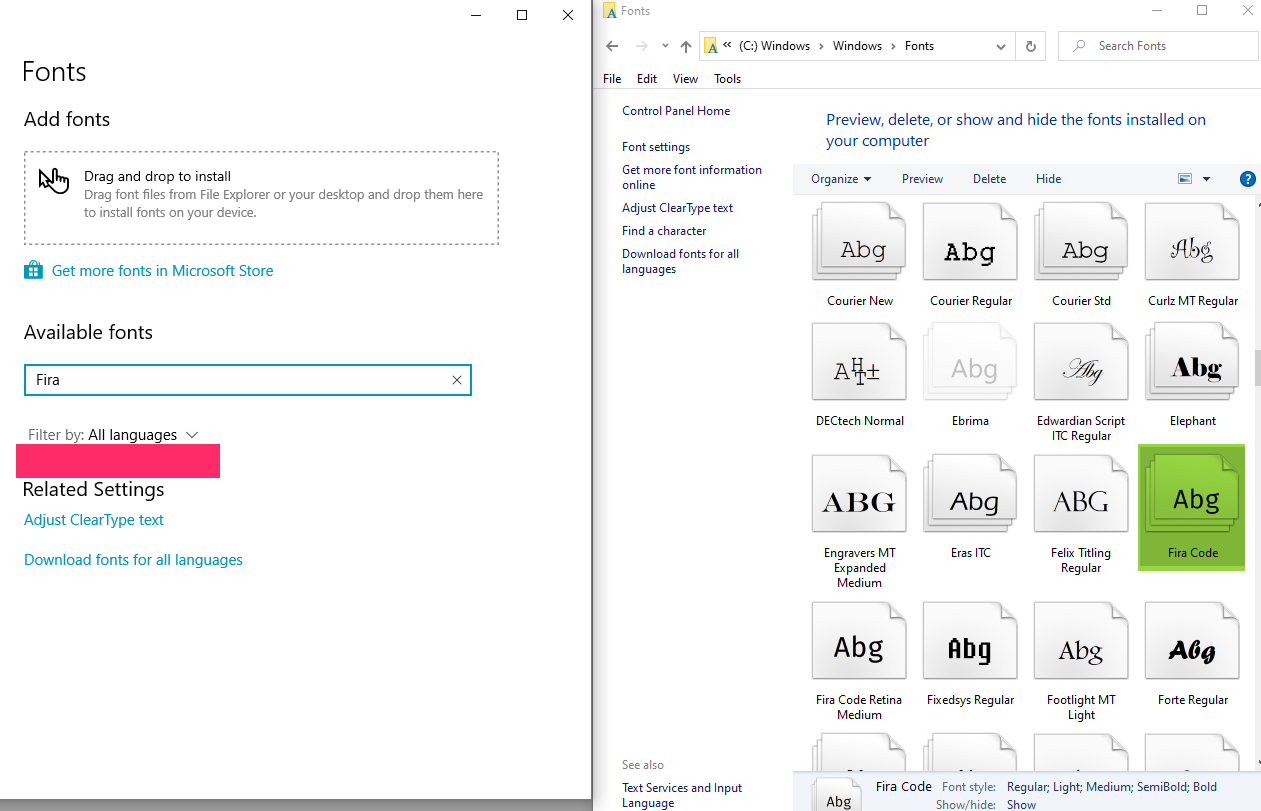 Fira Code broken on every VSC startup · Issue #113949 · microsoft/vscode · GitHub